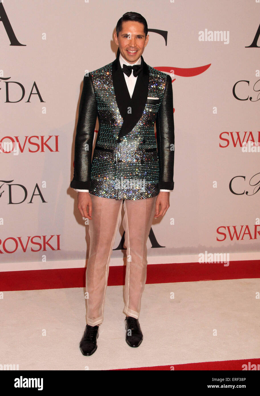 New York, New York, USA. 1st June, 2015. DI MONDO attends the 2015 CFDA ...