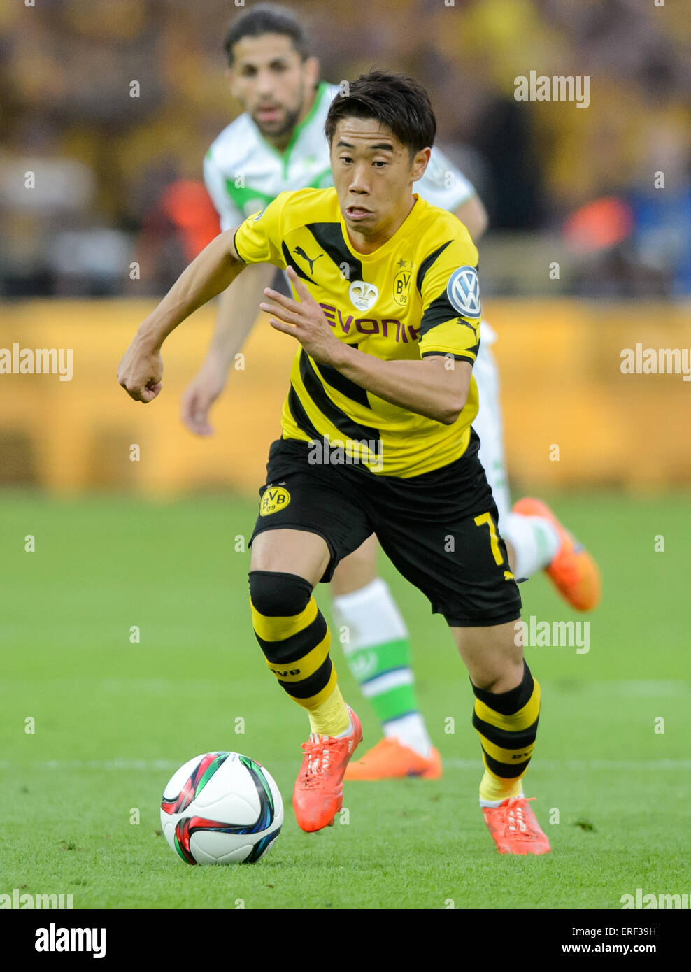 Berlin, Germany. 30th May, 2015. Dortmund's Shinji Kagawa in action ...