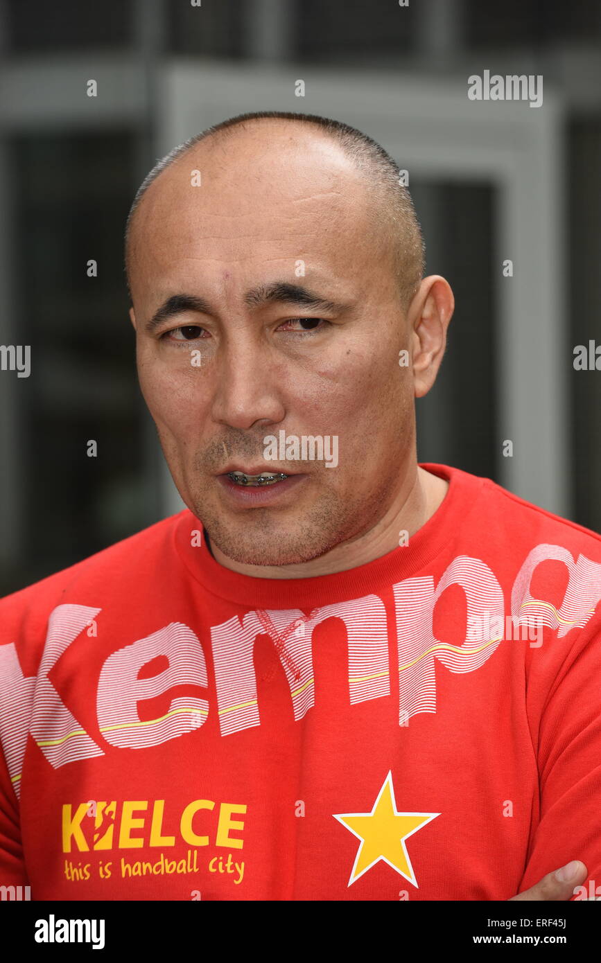 KS Vive Tauron Kielce's coach Talant Dujshebaev pictured during the ...