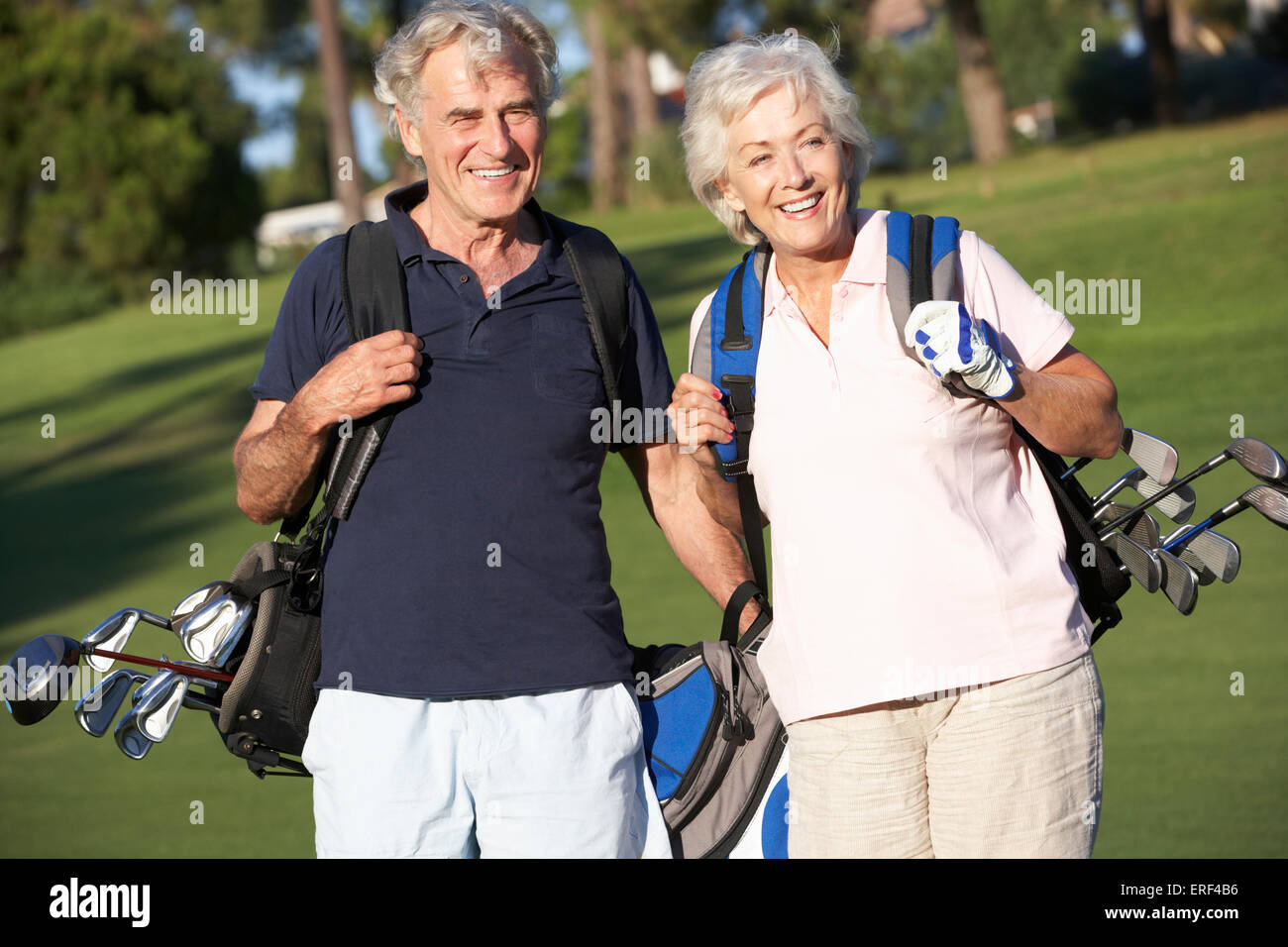 Enjoying retirement playing golf hi-res stock photography and images ...