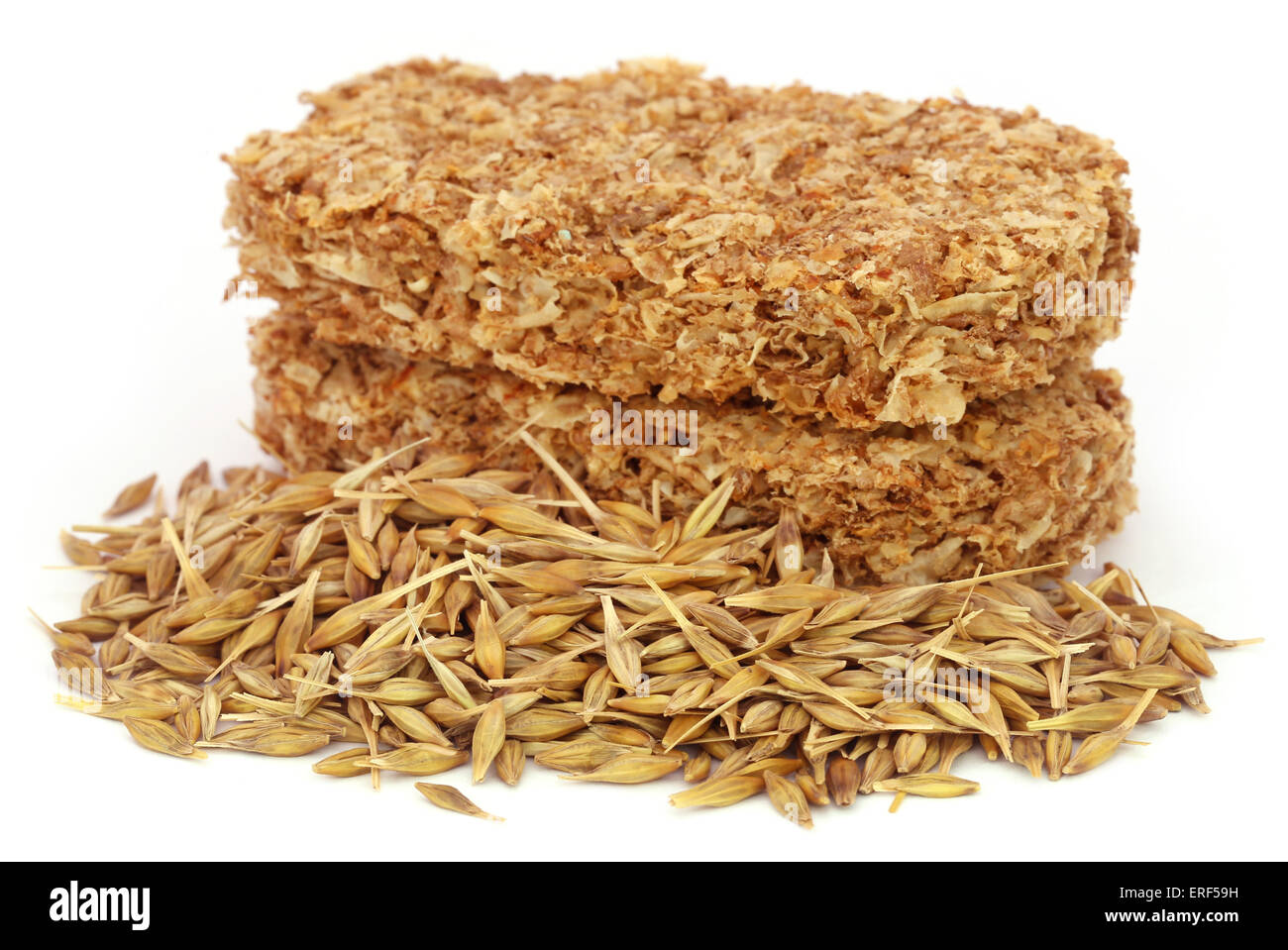 Oat cookies over white background Stock Photo - Alamy
