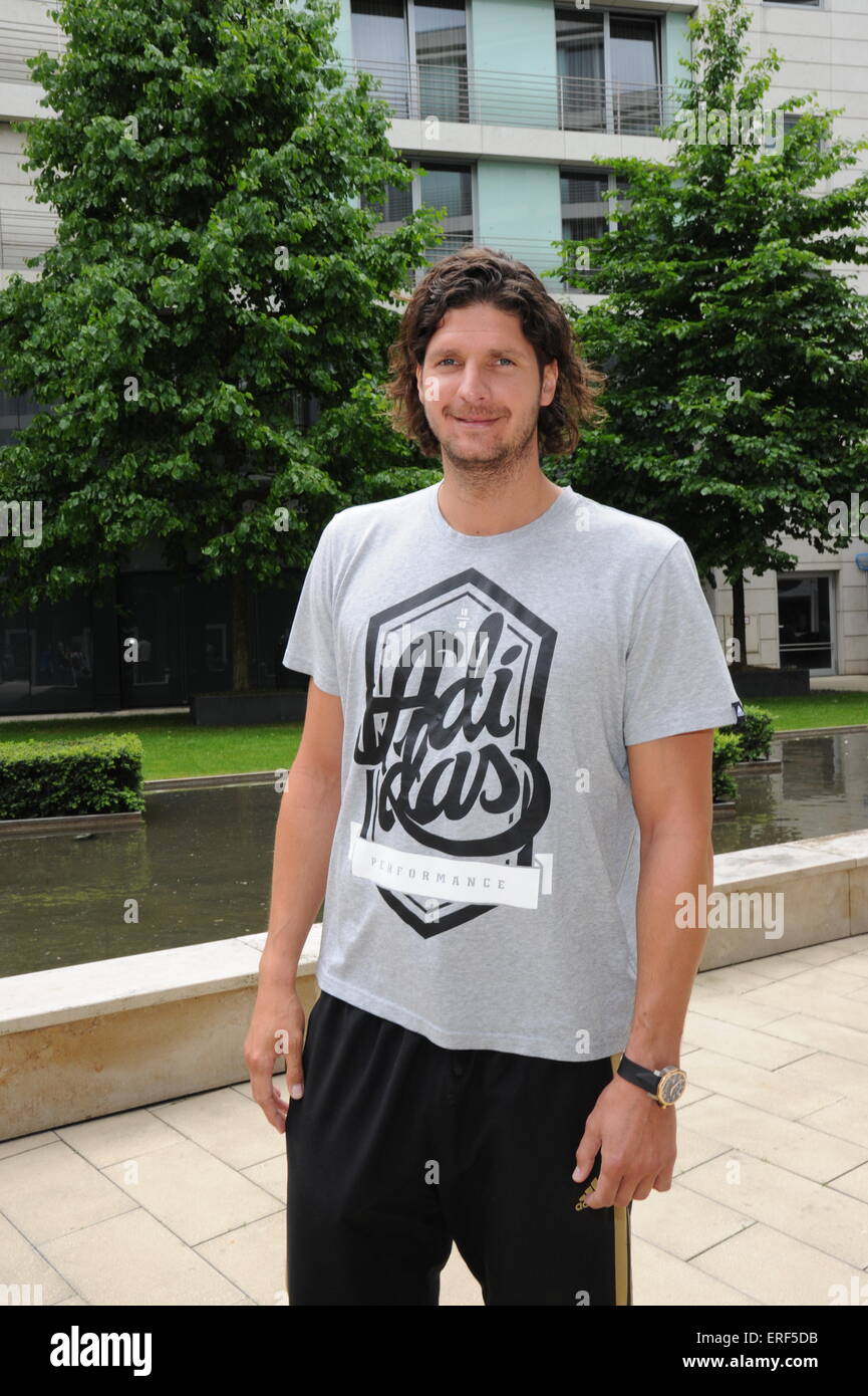 MKB-MVM Veszprem's Laszlo Nagy pictured during the Media Call for the ...