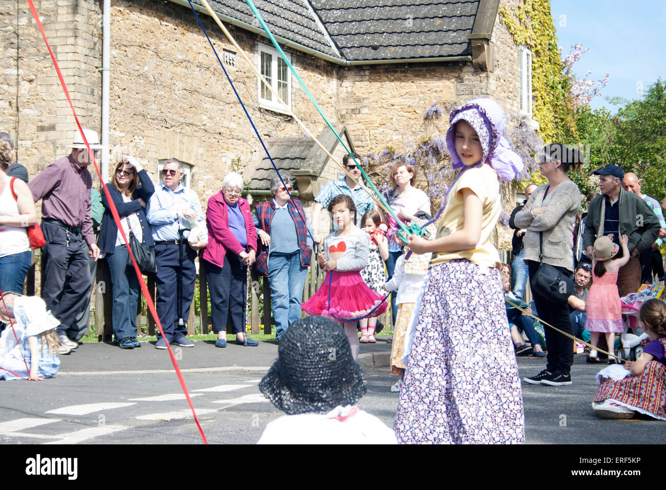 May Day at Hemswell village in Lincolnshire, England. Preserving the ...