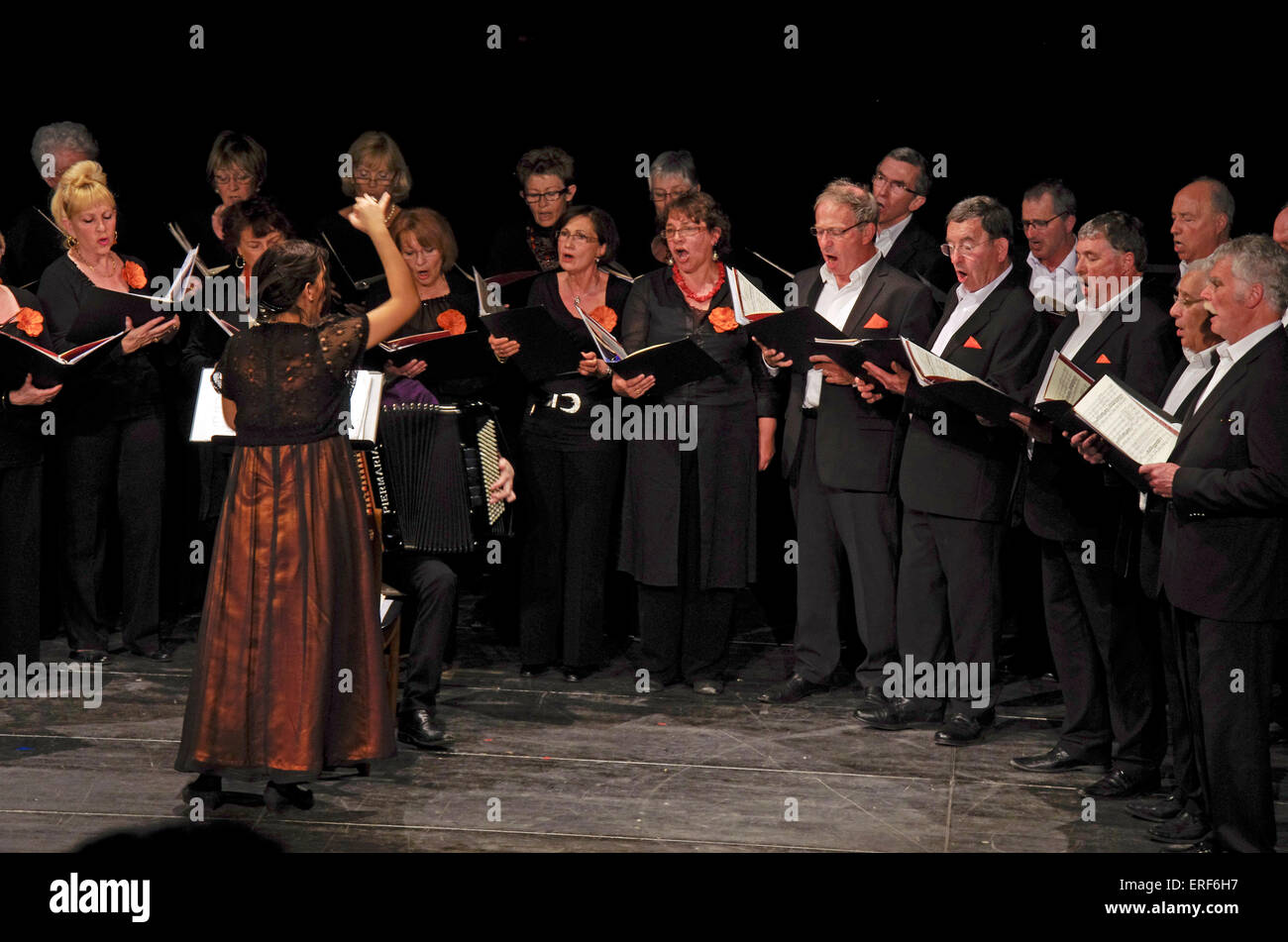 Female choir conductor hi-res stock photography and images - Alamy