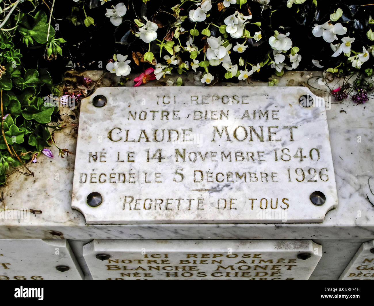 Monet family tomb hi-res stock photography and images - Alamy