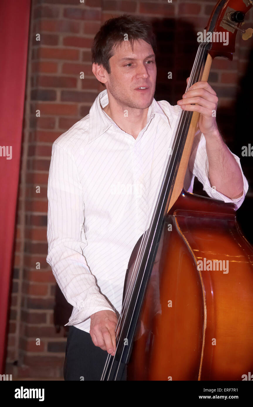 American bass player Ben Allison at the Turner Sims Concert Hall in ...
