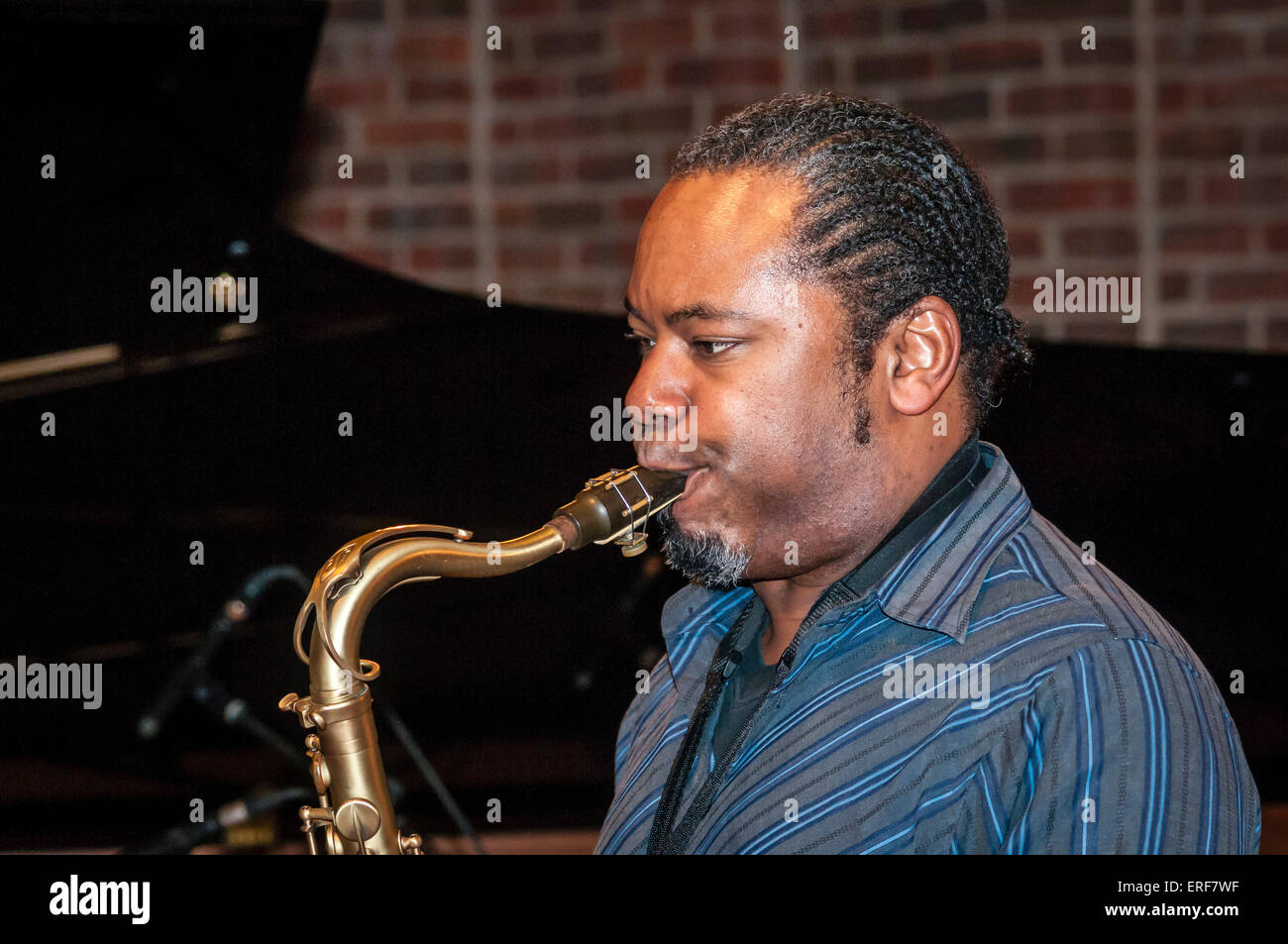 Tenor saxophonist Denys Baptiste at the Turner Sims Concert Hall in ...