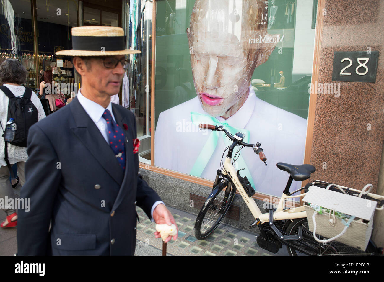 Photograph of a man's head wrapped like a parcel makes an interesting ...