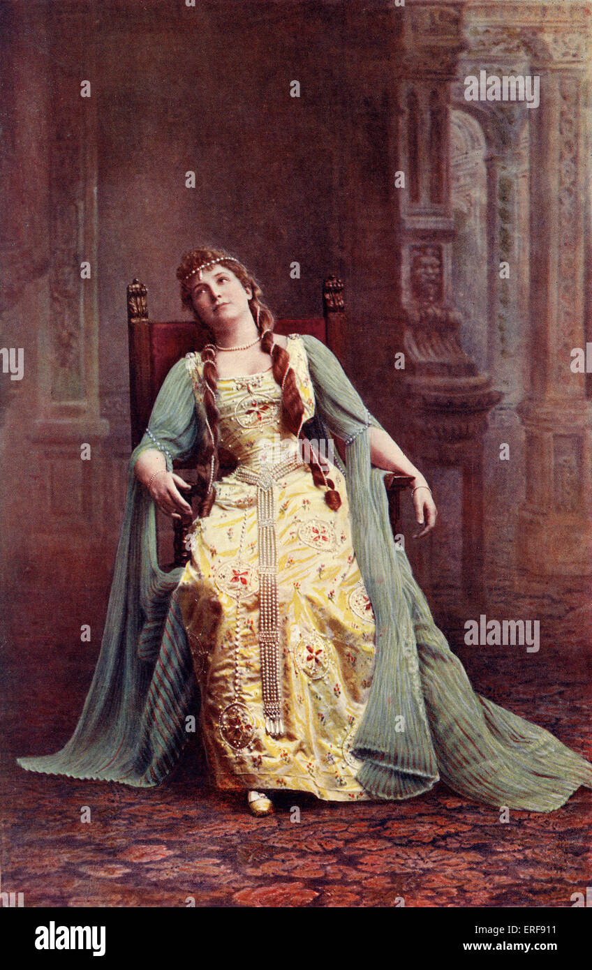 Nellie Melba in role Australian coloratura soprano, 1861-1931. Photo ...