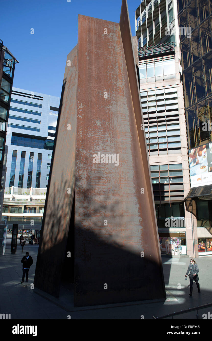Fulcrum by American sculptor Richard Serra at Liverpool Street Station ...