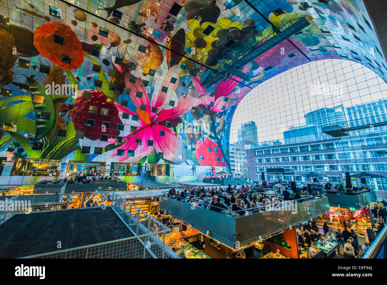 Restaurant in the famous Market hall of Rotterdam build on the delicacy ...