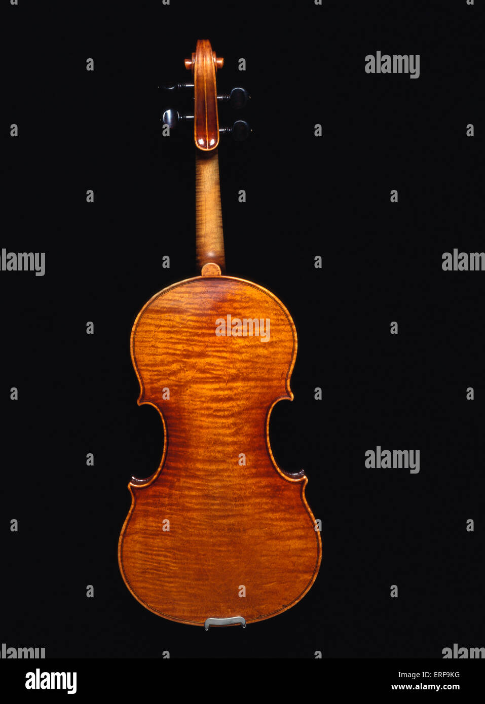 German Violin, Factory Manufacture, 1920s View of the back side. Black ...