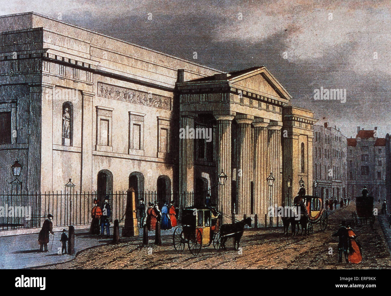 London - 2nd Covent Garden Opera House (Theatre Royal), built 1809 and ...