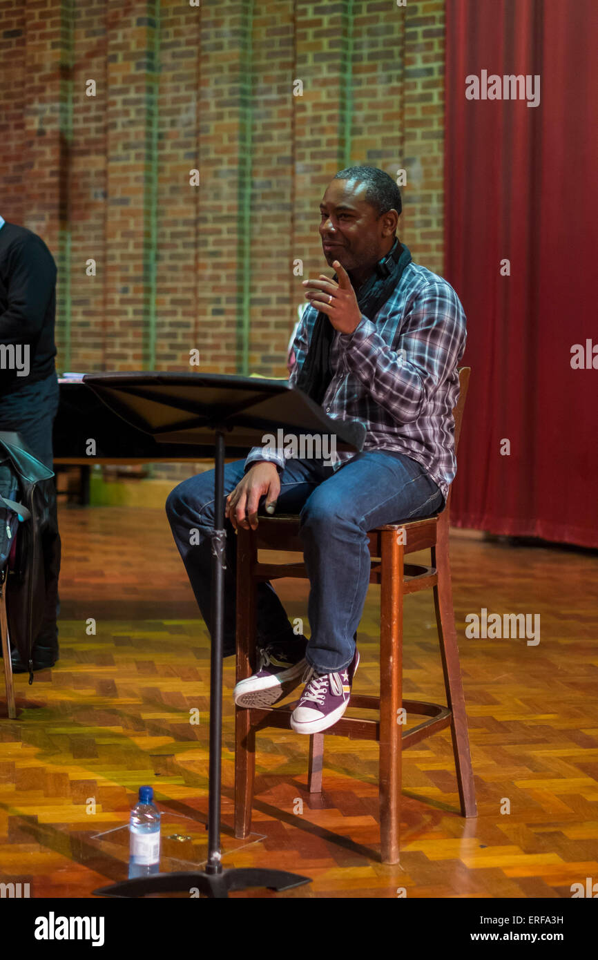 Denys Baptiste at rehearsals at for a choral presntation at the Turner ...