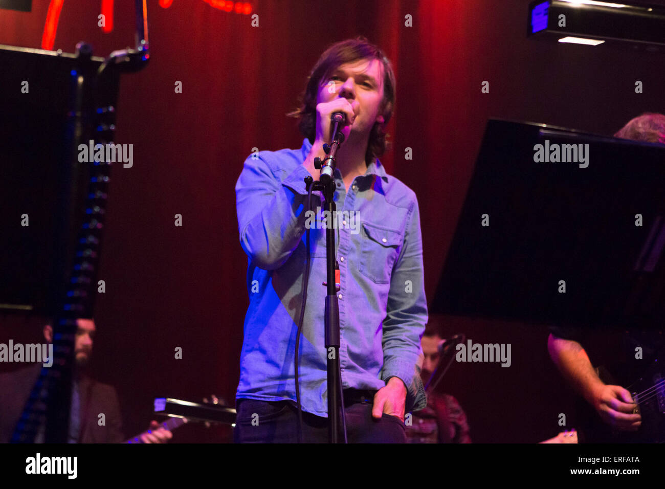 Glasgow UK 19/1/14. Roddy Woomble, Scottish singer, songwriter and ...