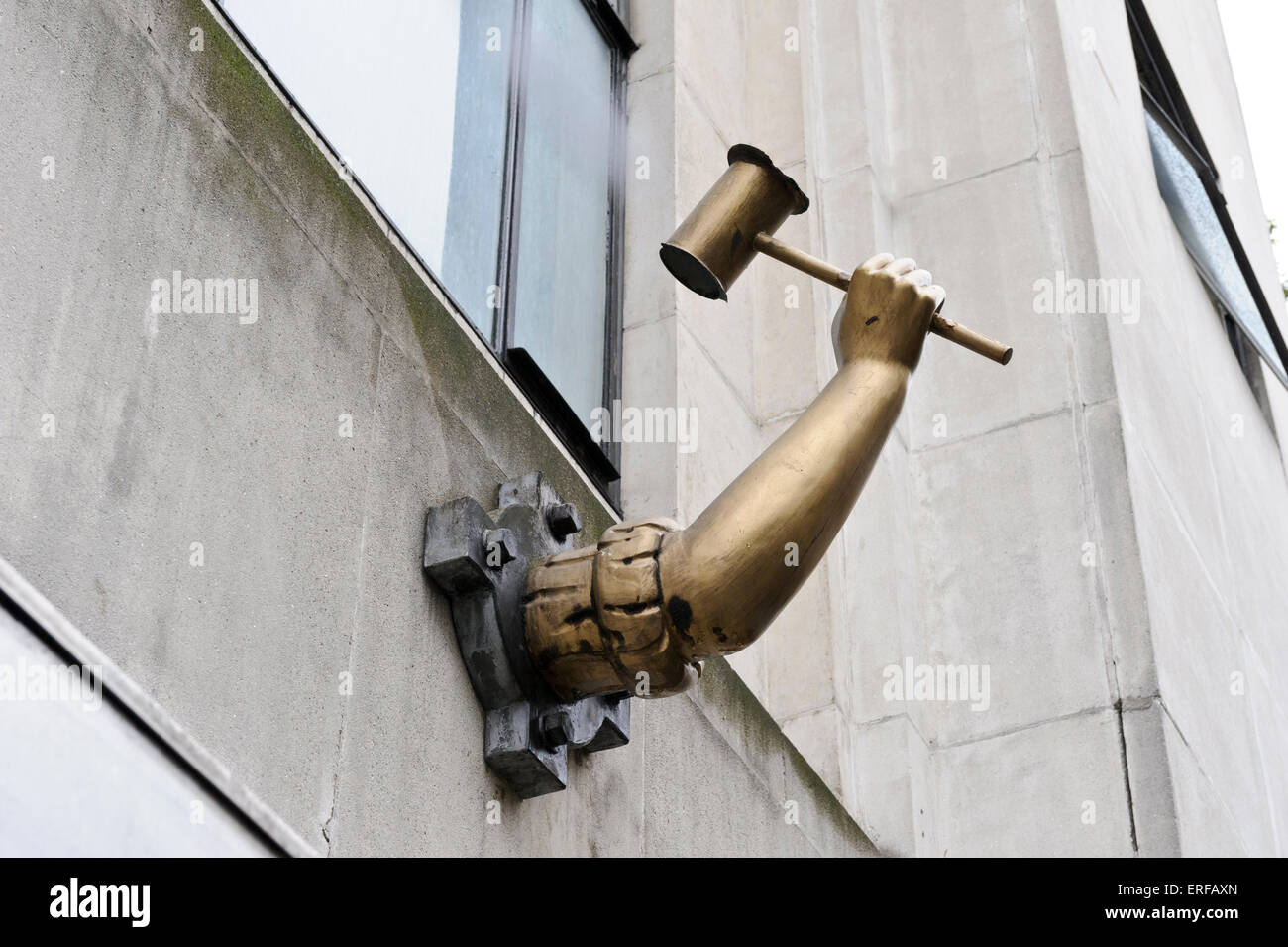 A replica of the 'Golden Arm' mentioned in Dickens 'A Tale of Two ...