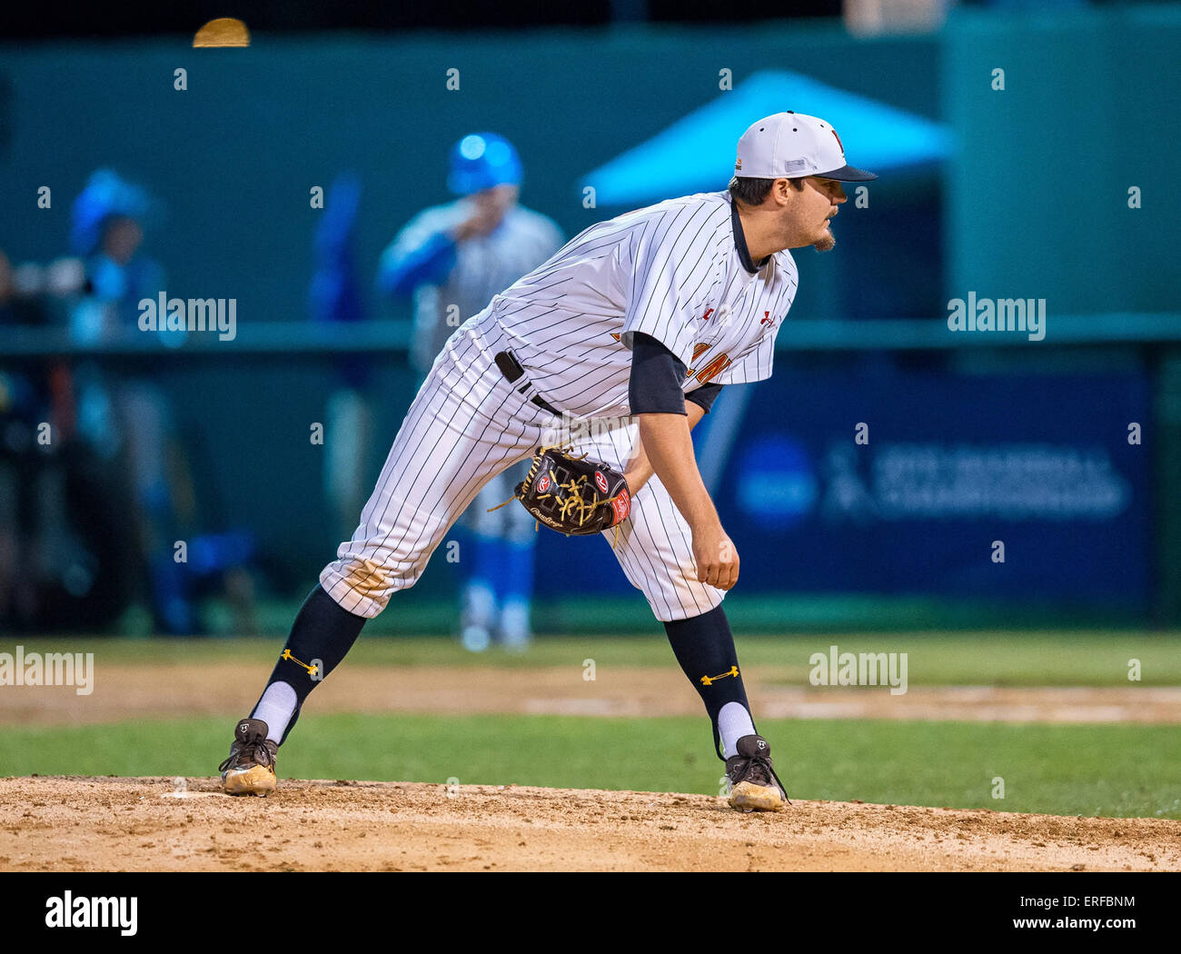 Los Angeles, CA, USA. 01st June, 2015. Maryland pitcher (33) Kevin ...