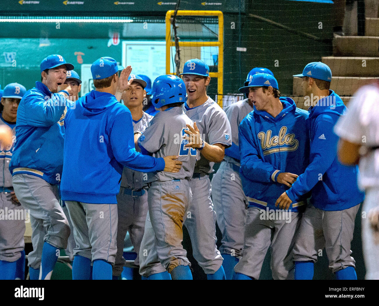 Los Angeles, CA, USA. 01st June, 2015. UCLA outfielder (29) Ty Moore ...