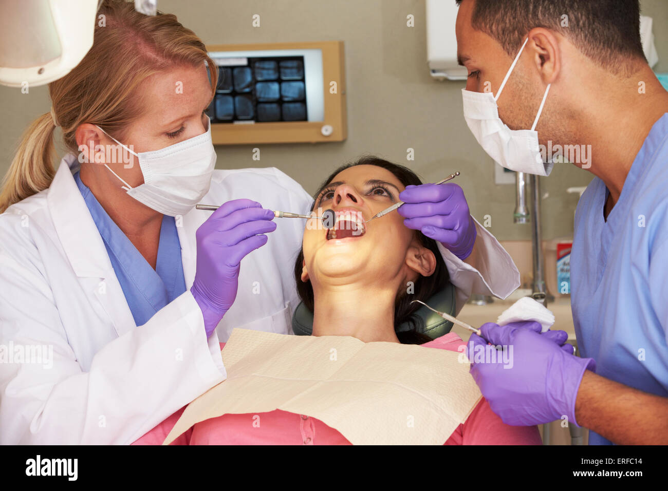 Girl having check up doctor hi-res stock photography and images - Alamy