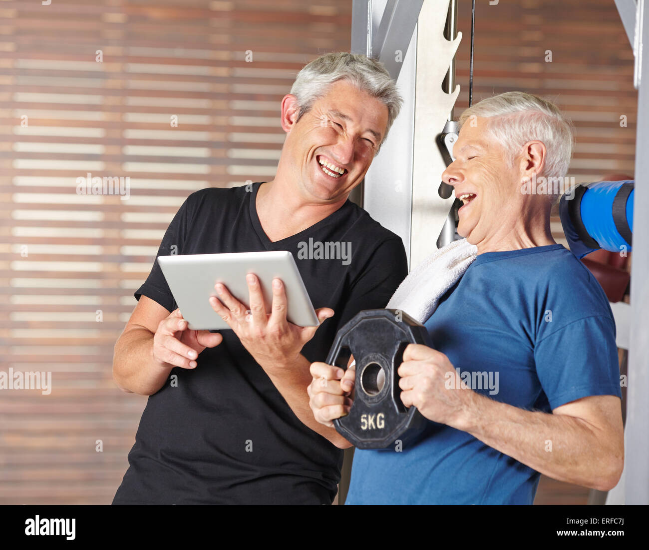 Men exercising in gym hi-res stock photography and images - Alamy