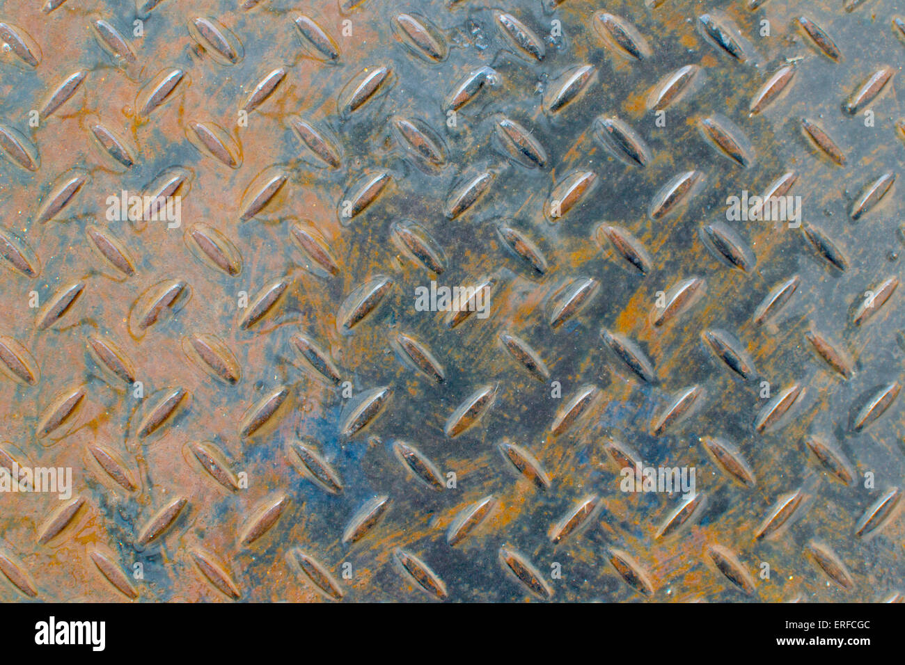 rusty wet blue patterned steel sheet background backdrop Stock Photo ...