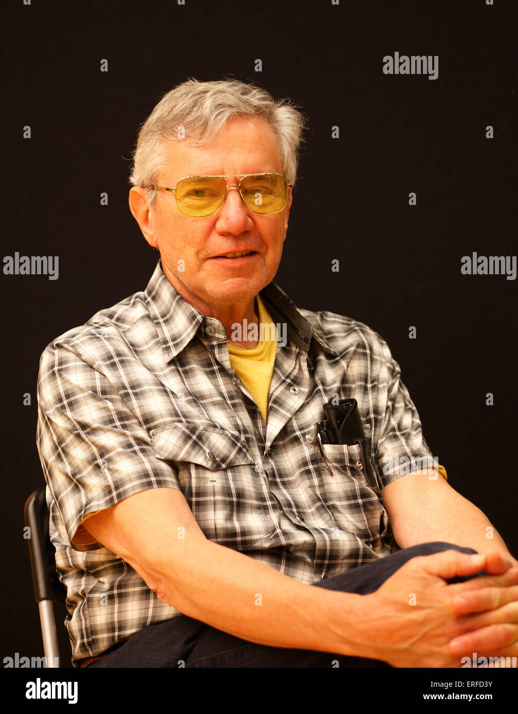 Bernie Krause (Wild Sanctuary sound specialist) during the recording ...