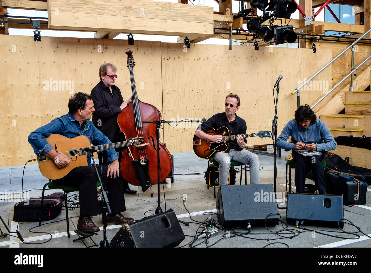 Fapy Lafertin (g), Dave Kelbie (g), Tcha Limberger (v), and Andy Crowdy ...