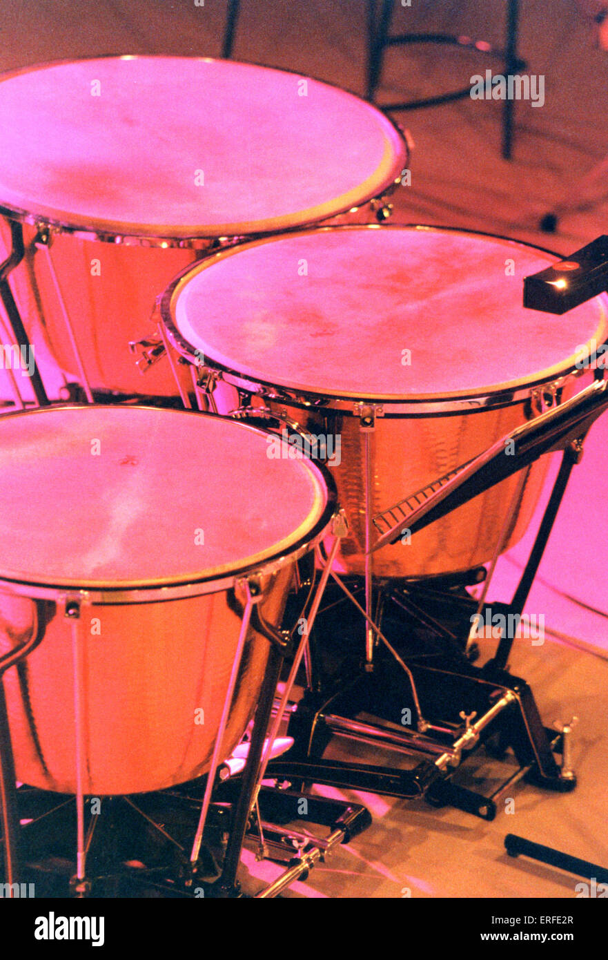 Timpani with a colour tint Stock Photo - Alamy