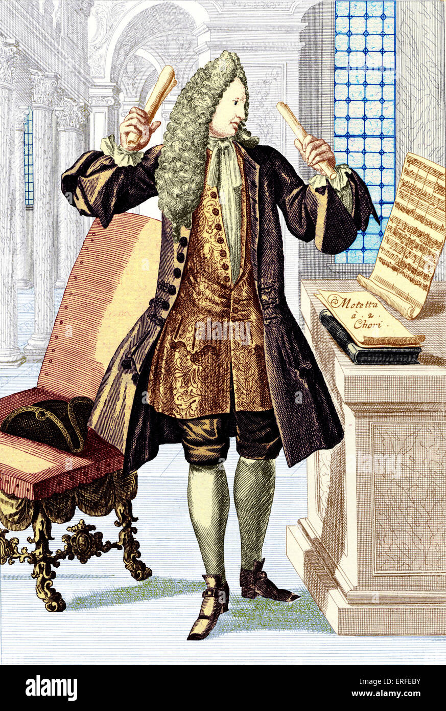 Music director / early conductor engraving by J C Weigel (1661-1726 ...