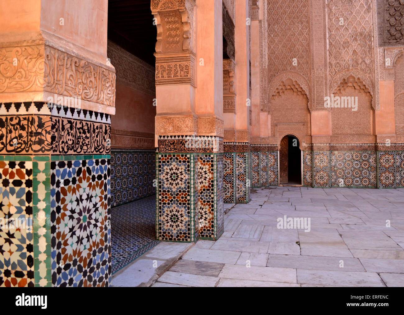 Medersa, Ben Youssef, Marrakesh, Morocco Stock Photo - Alamy