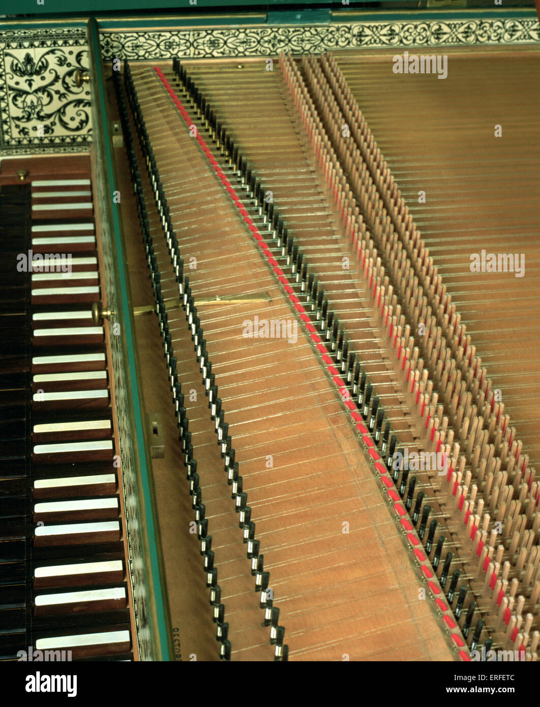 Harpsichord strings hi-res stock photography and images - Alamy