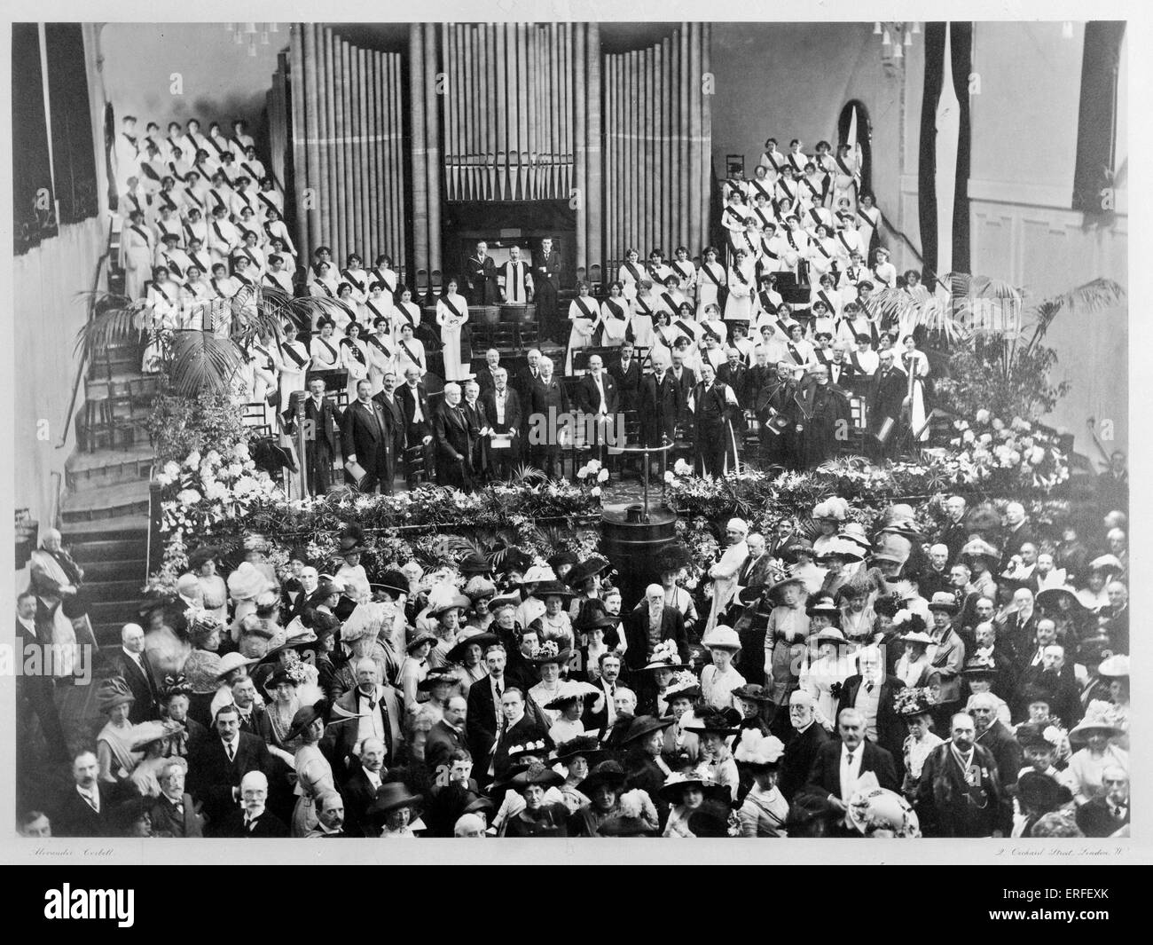 Opening of the Duke's Hall, Royal Academy of Music, 1912 Stock Photo ...
