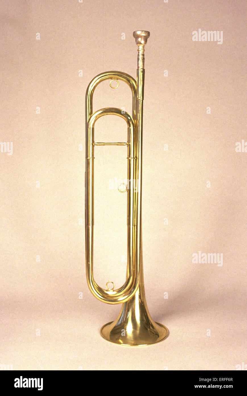 Cavalry trumpet - natural Stock Photo - Alamy