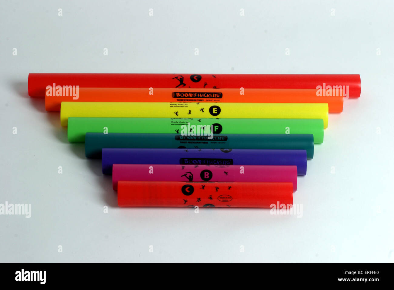 Boomwhackers. Tuned coloured percussion tubes. School primary ...