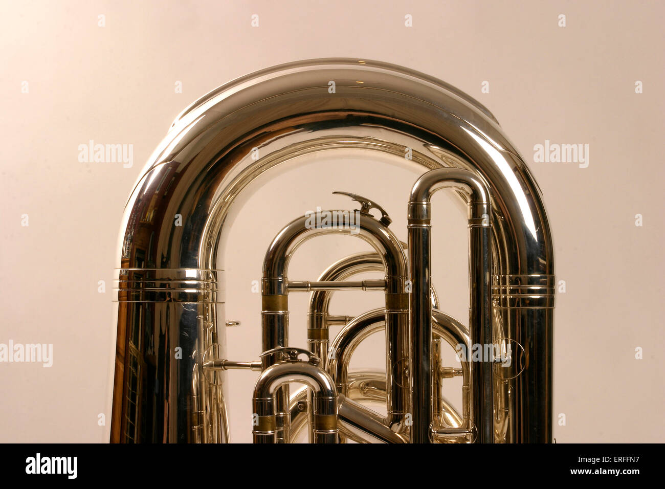 Tuba - bottom section by Yamaha Stock Photo - Alamy