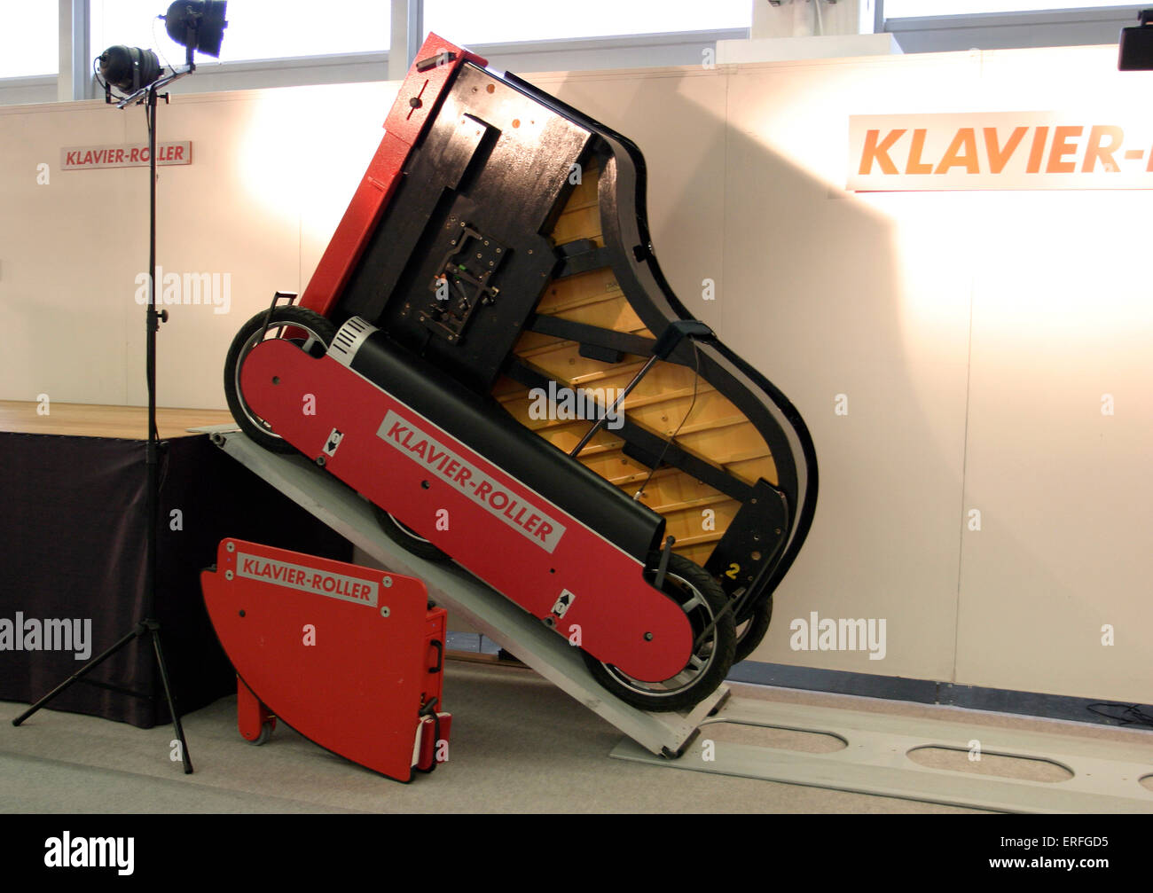 Piano moving device - the Klavier-Roller. Exhibiting at the Frankfurt ...