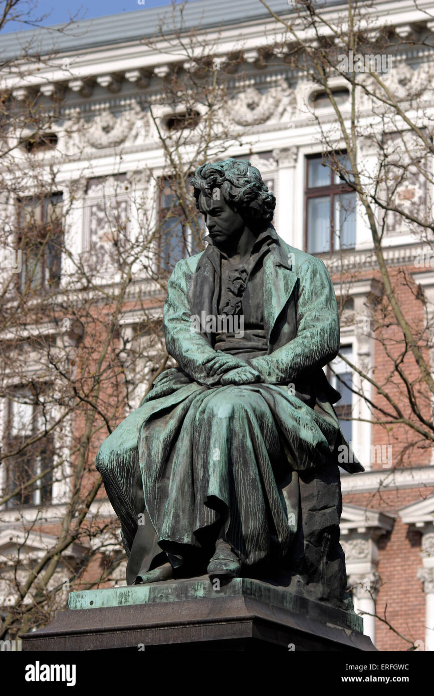 Ludwig van Beethoven - memorial in Beethoven Platz, Vienna, Austria ...