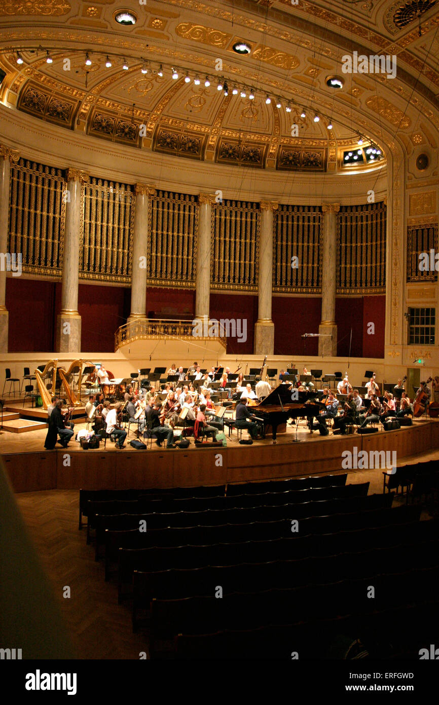 Vienna Konzerthaus, interior. Rehearsal in progress. BBC National ...