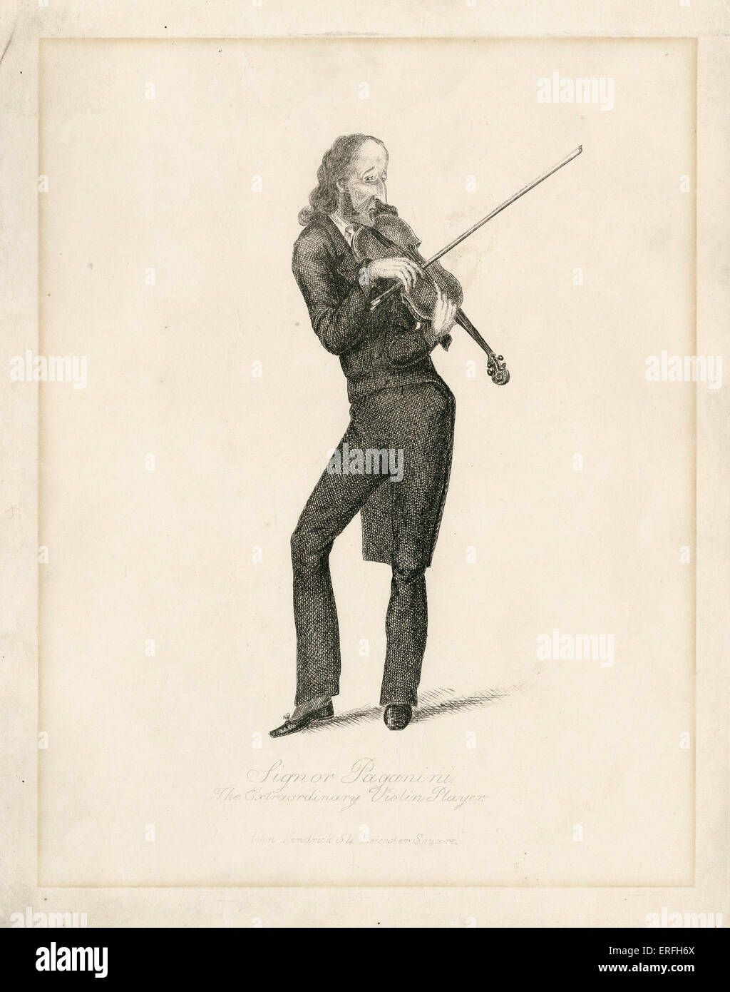 Niccolo Paganini - portrait of the Italian violinist and composer ...