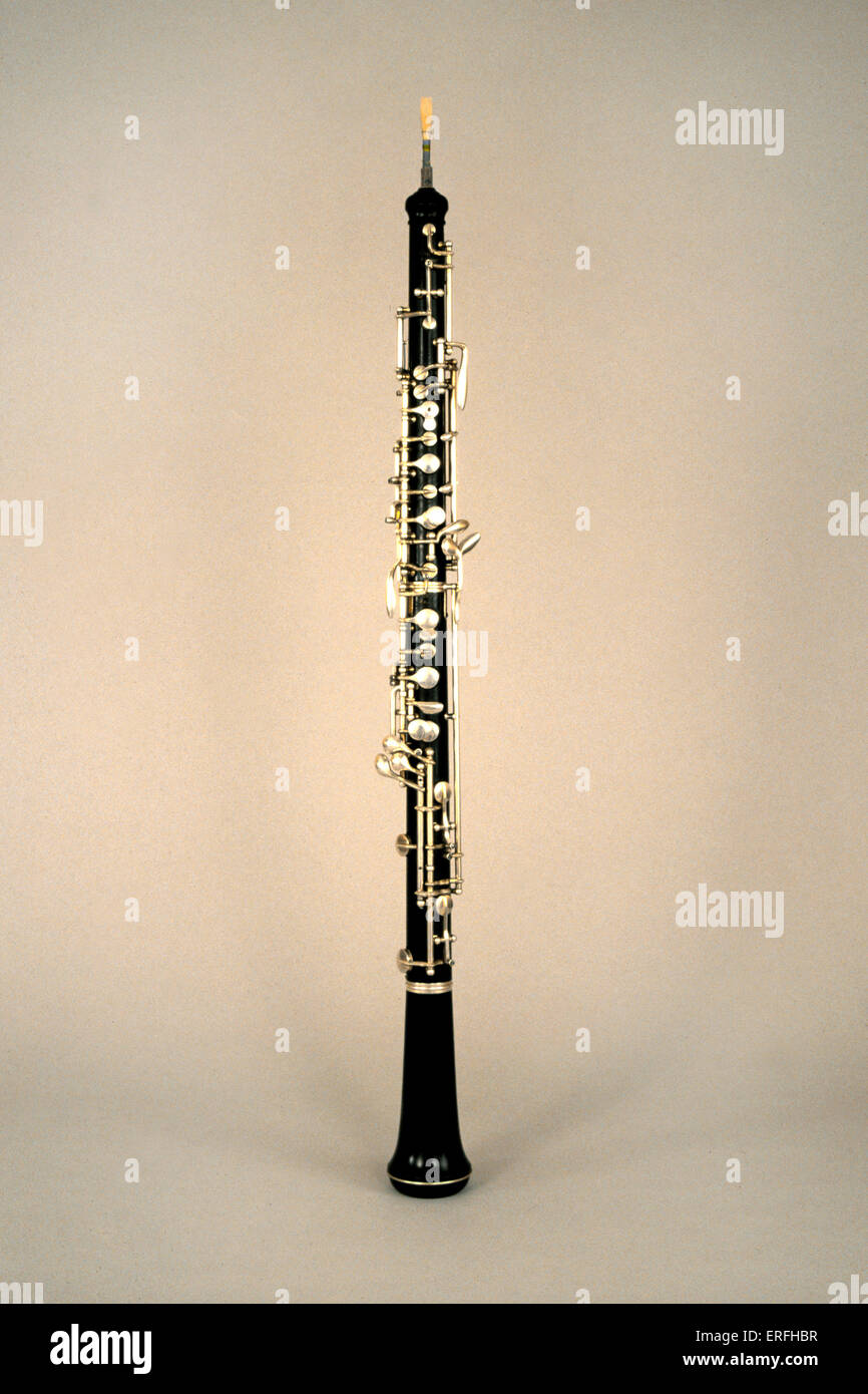 Oboe on white background Stock Photo - Alamy