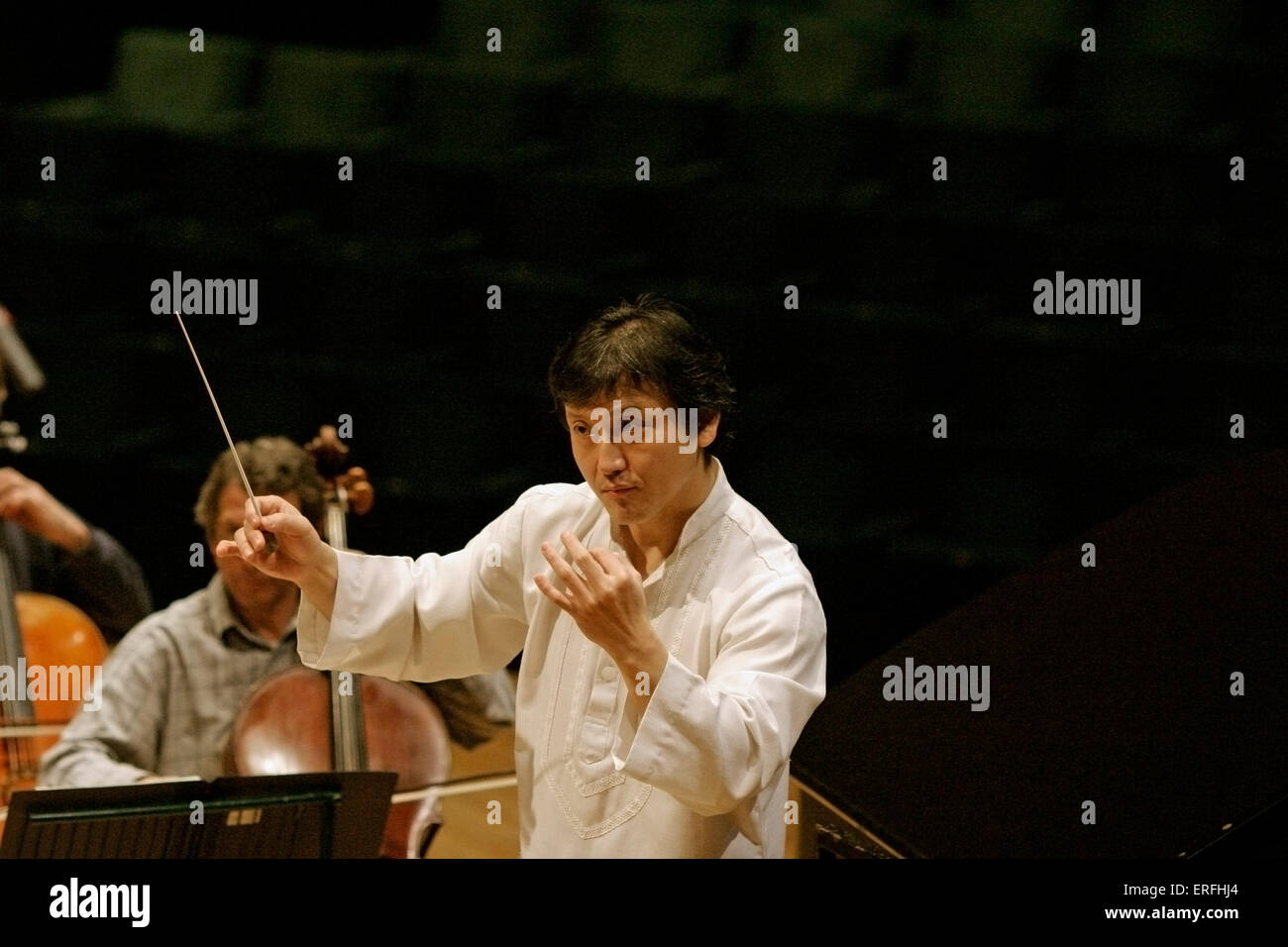 Kazushi Ono - portrait of the Japanese conductor conducting. b. 1960 ...