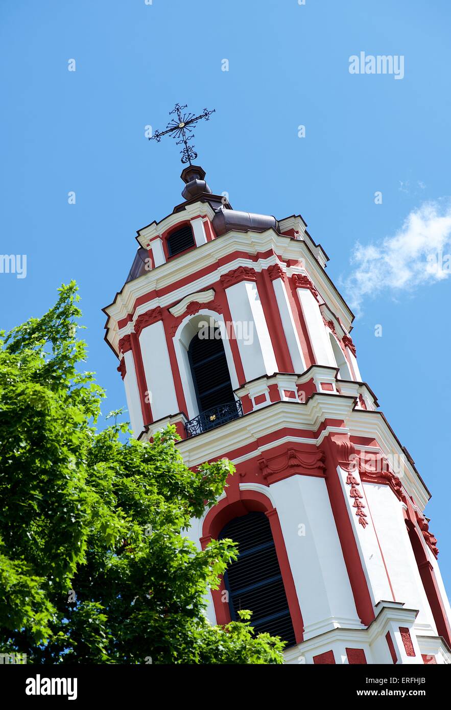 Fragment of catholic church in Vilnius, Lithuania Stock Photo - Alamy