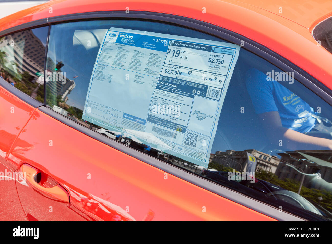 Car window sticker price hi-res stock photography and images - Alamy