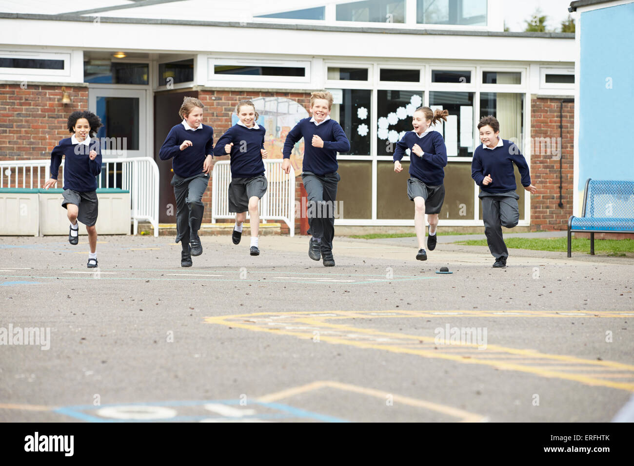 Primary school playground hi-res stock photography and images - Alamy