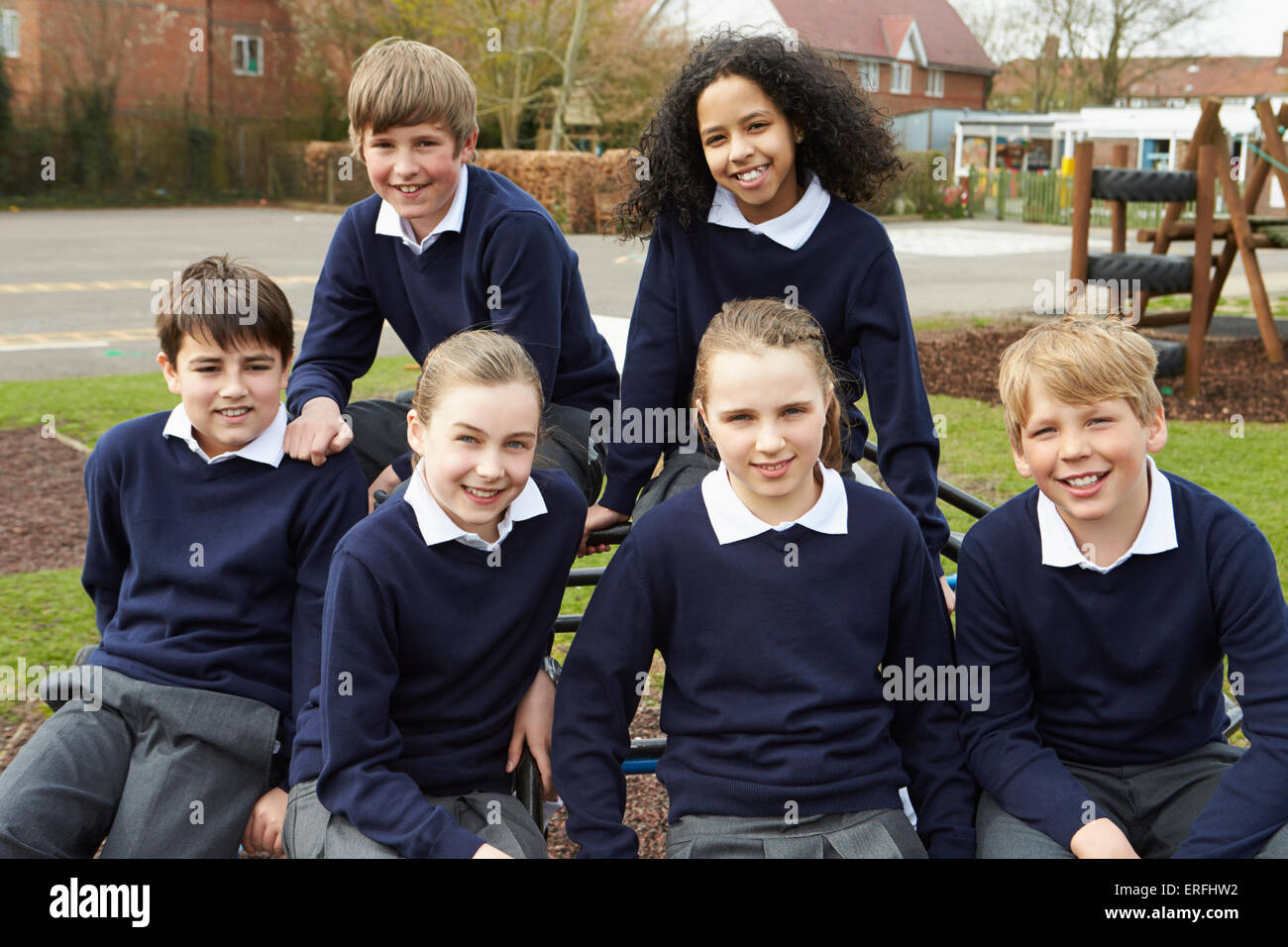 Primary school playground hi-res stock photography and images - Alamy