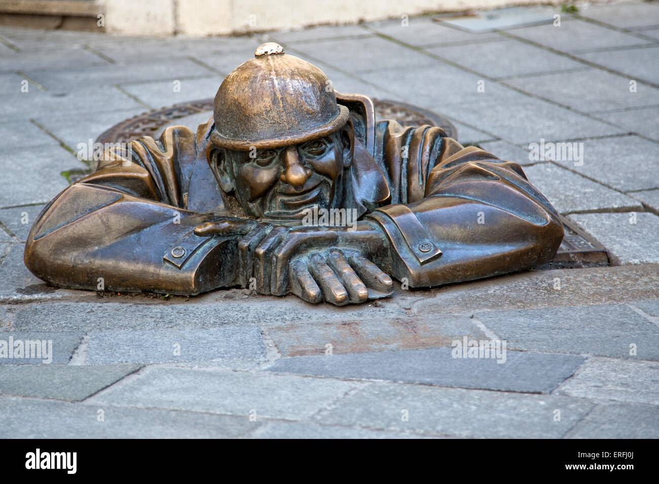 Bronze statue bratislava hi-res stock photography and images - Alamy