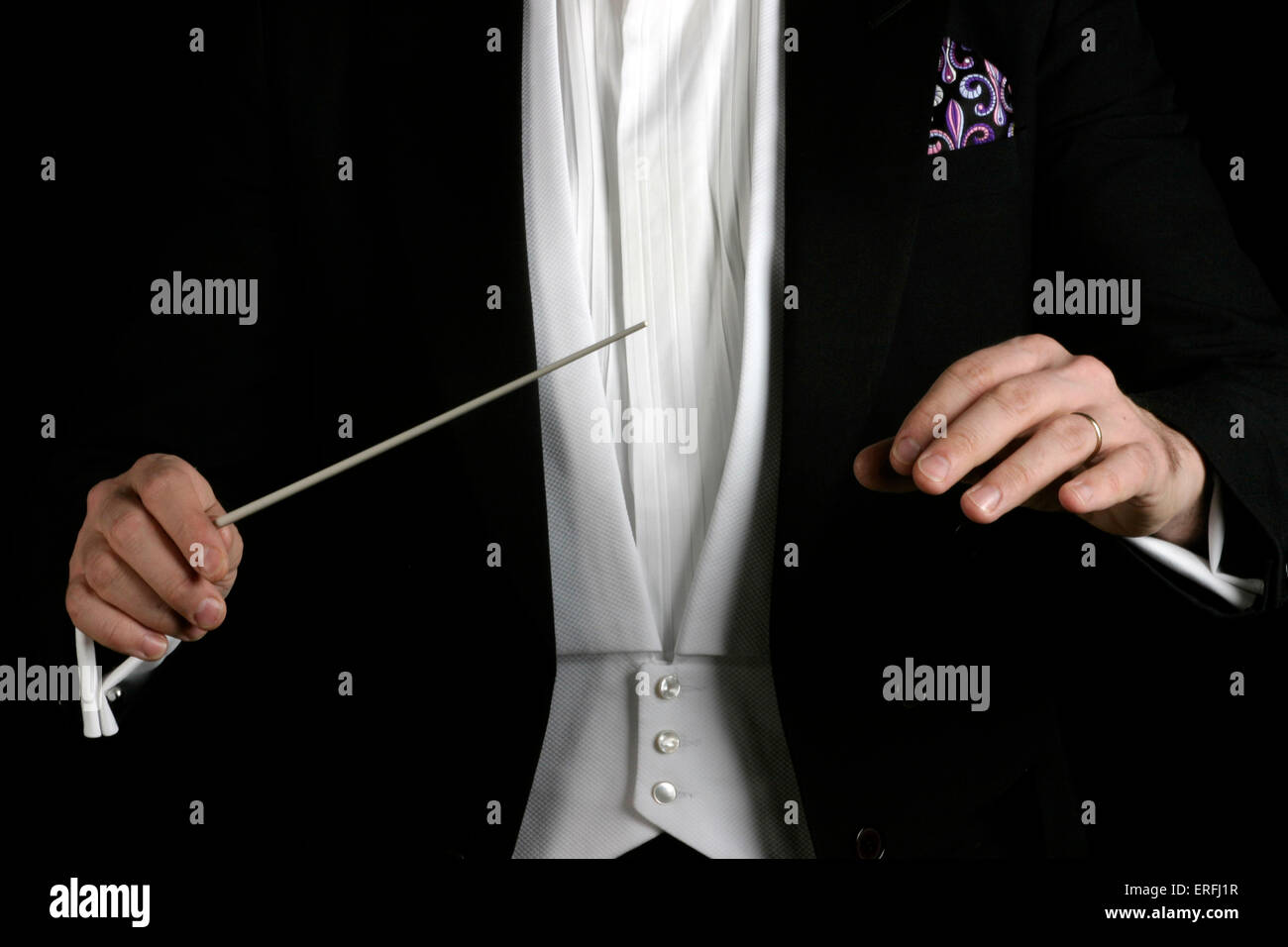 Mark Eager - portrait of the British conductor conducting Stock Photo ...