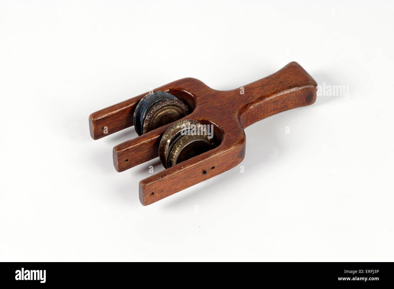 Sistrum - percussion instrument White background Stock Photo - Alamy