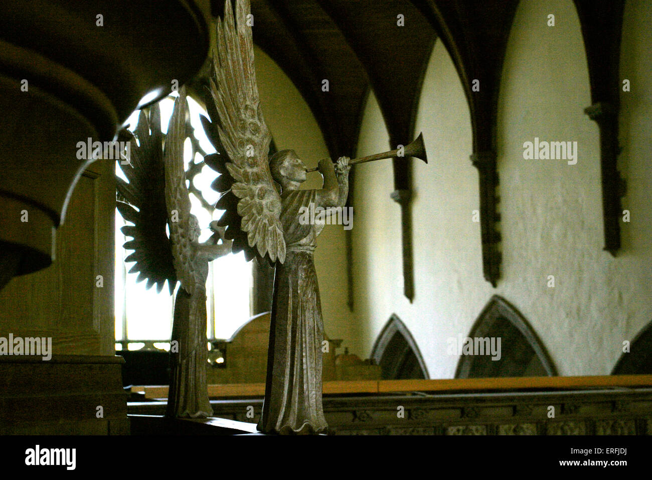 Trumpet angel hi-res stock photography and images - Alamy