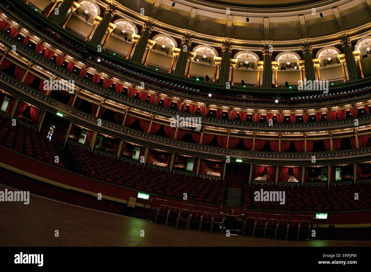 The Royal Albert Hall, London. Interior Stock Photo - Alamy